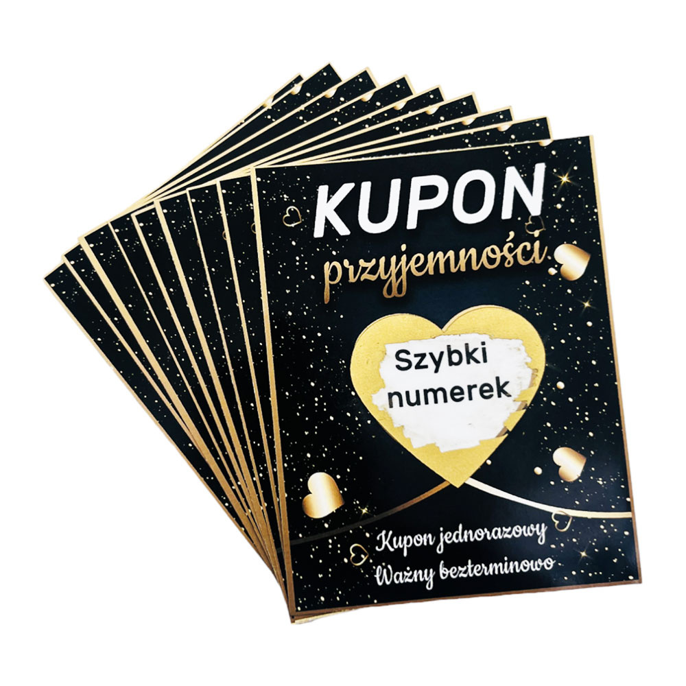 Zdrapki "Kupony Przyjemności" - prezent na walentynki dla żony męża ...